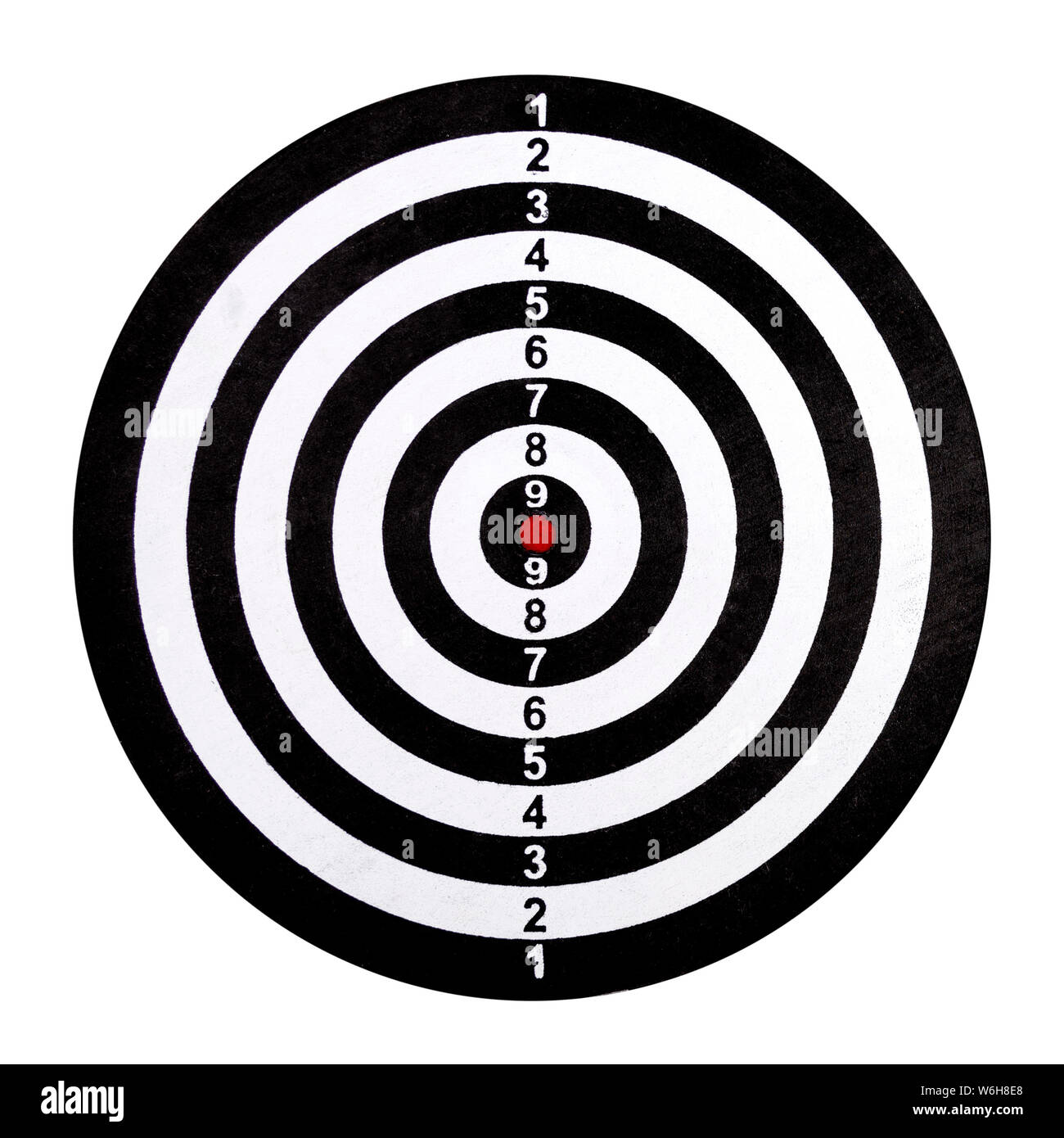 Darts target isolated on white background. Hit the target Stock Photo ...