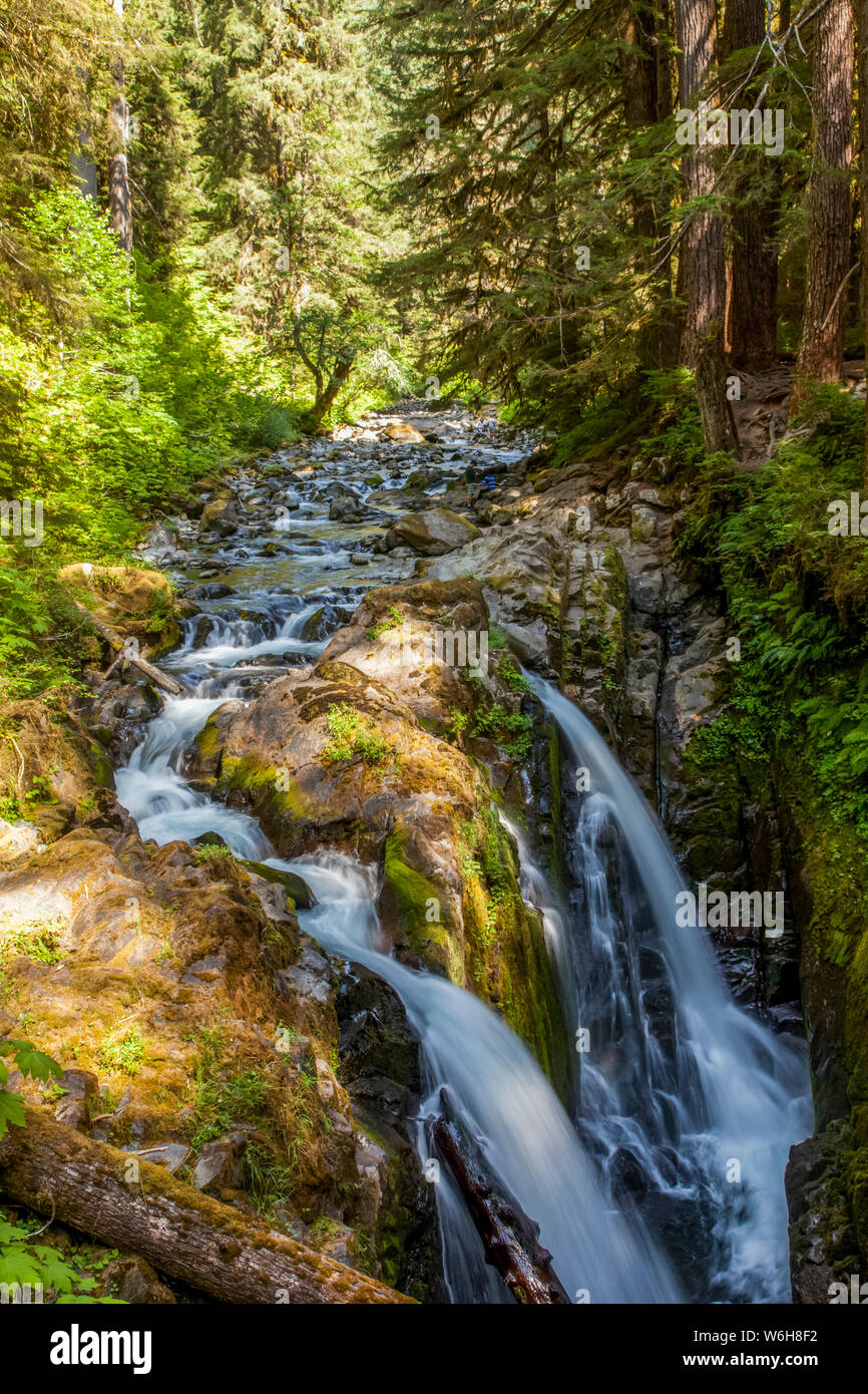 Sol Duc Falls, High Divide Trail, Olympic National Park; Washington ...