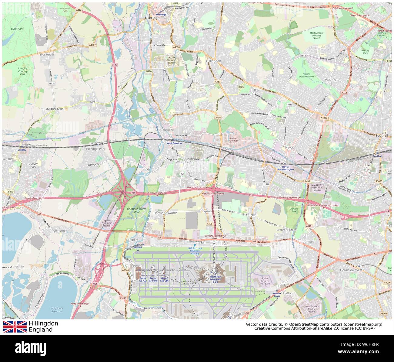 Hillingdon Map High Resolution Stock Photography and Images - Alamy