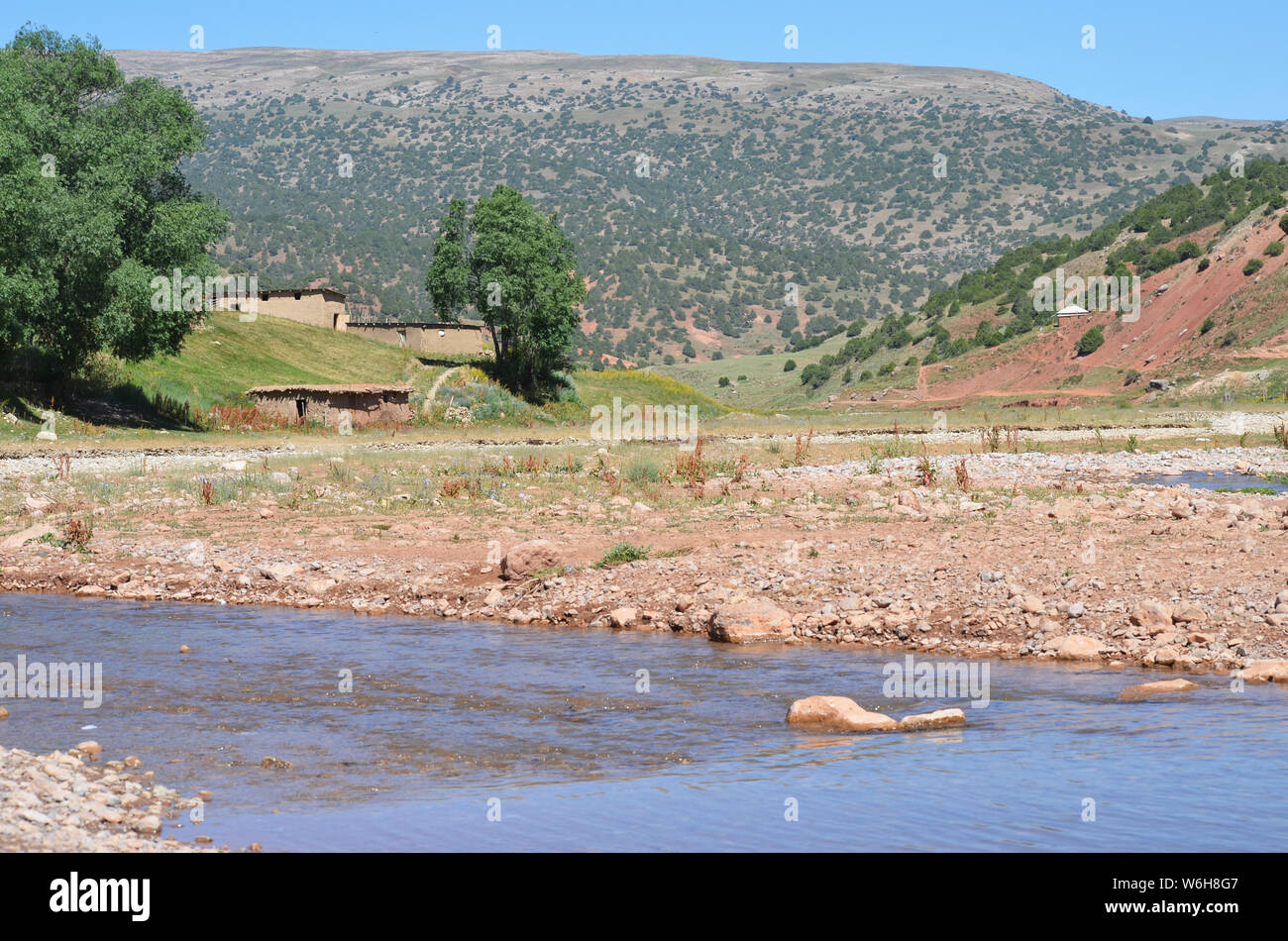 A remote village in the Hissar mountains, Pamir-Alay range ...