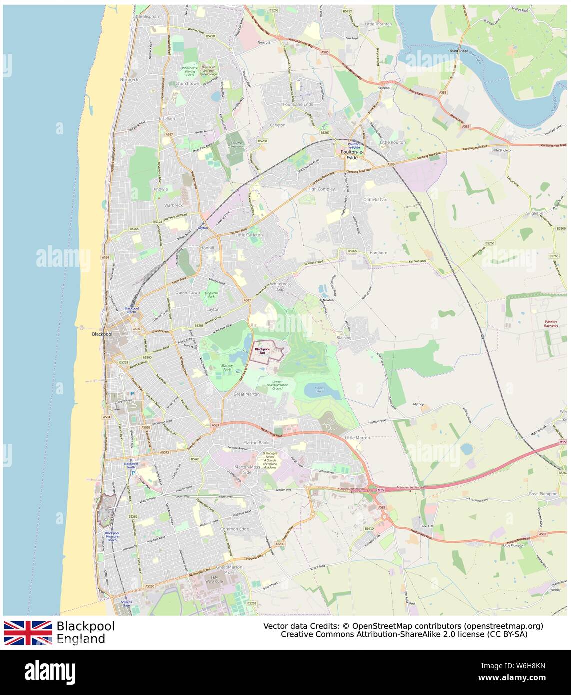 Map Of Blackpool High Resolution Stock Photography and Images - Alamy