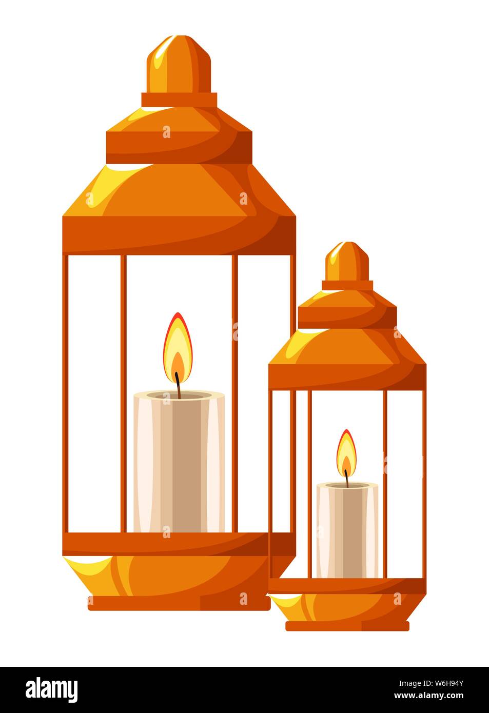 Rustic lanterns Cut Out Stock Images & Pictures - Alamy