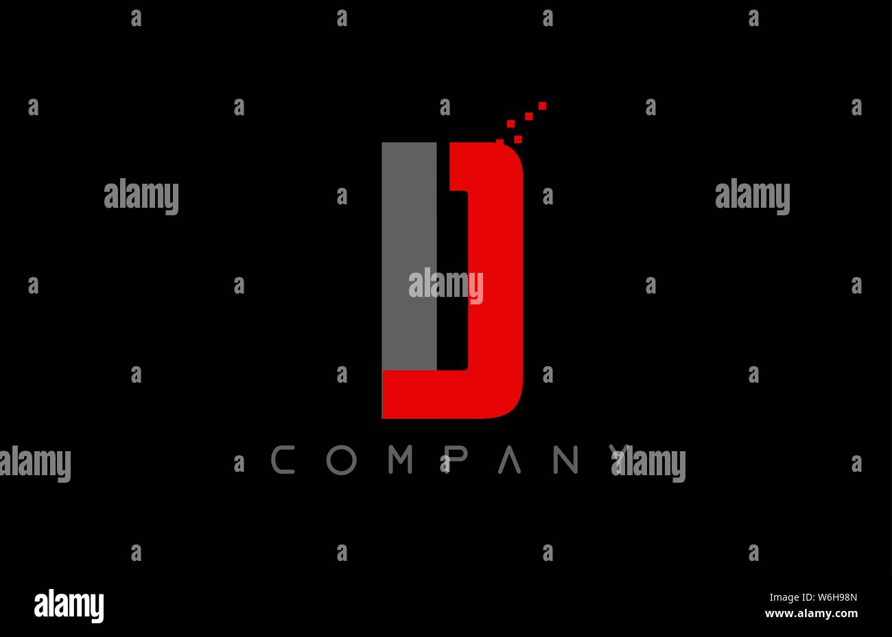 D red logo Stock Vector Images - Alamy