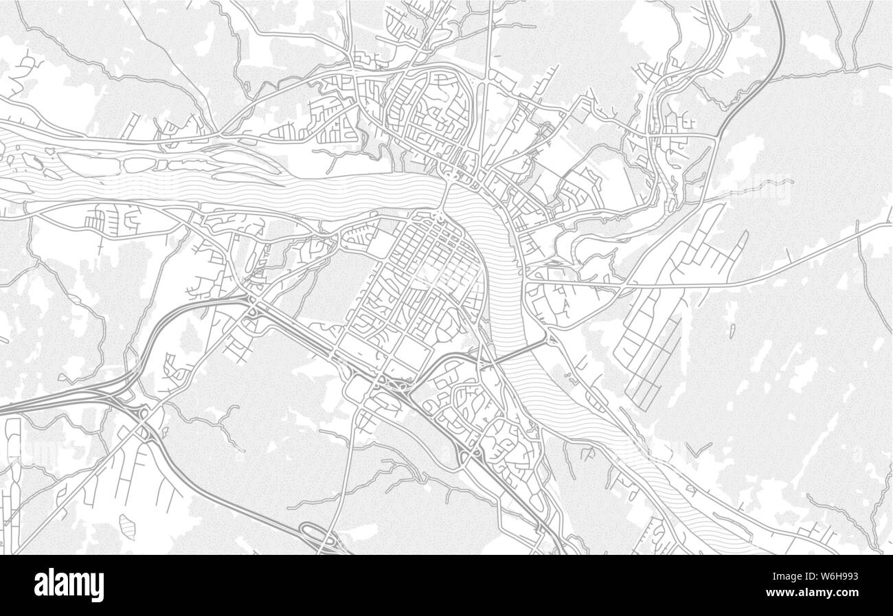 Fredericton, New Brunswick, Canada, bright outlined vector map with ...