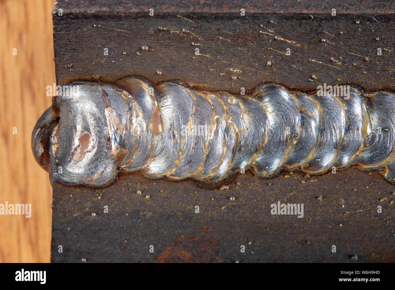 The fillet weld is placed using the MAG method. Errors in steel ...