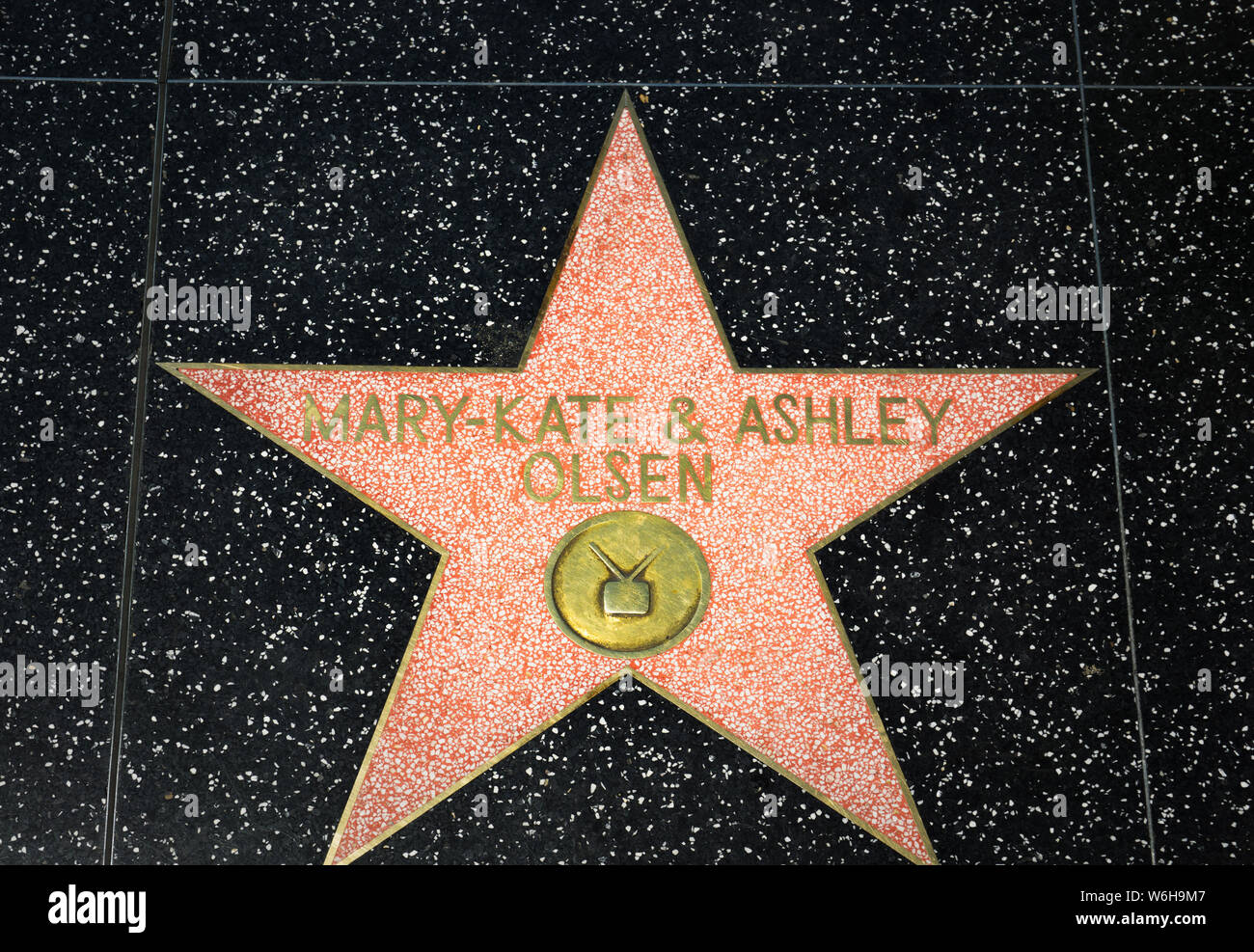 Celebrity Star on the Hollywood Walk of Fame Stock Photo - Alamy