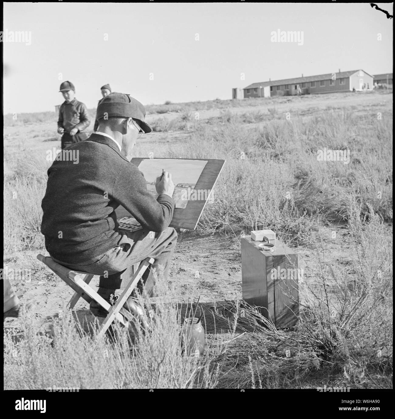 Colorado on a sunday afternoon at the amache center hi-res stock ...
