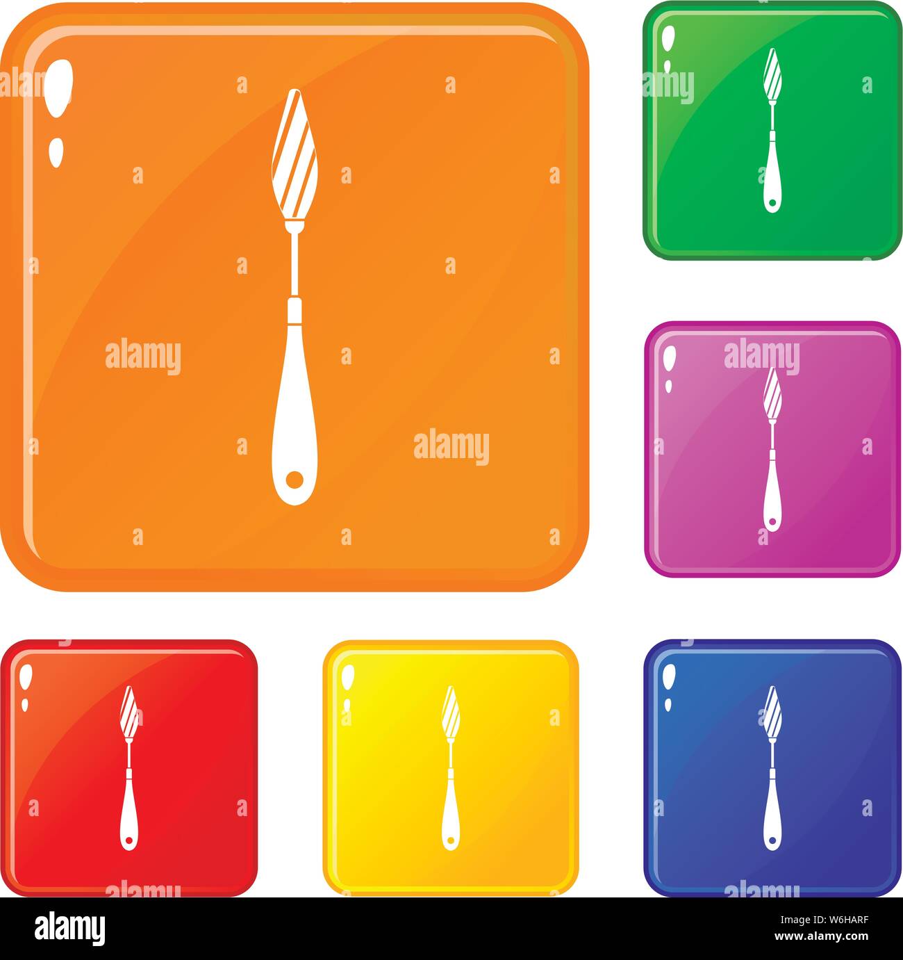 Scraper icons set vector color Stock Vector Image & Art - Alamy