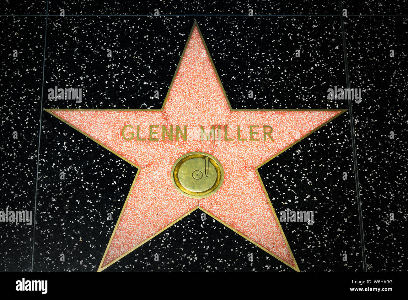 Celebrity Star on the Hollywood Walk of Fame Stock Photo - Alamy