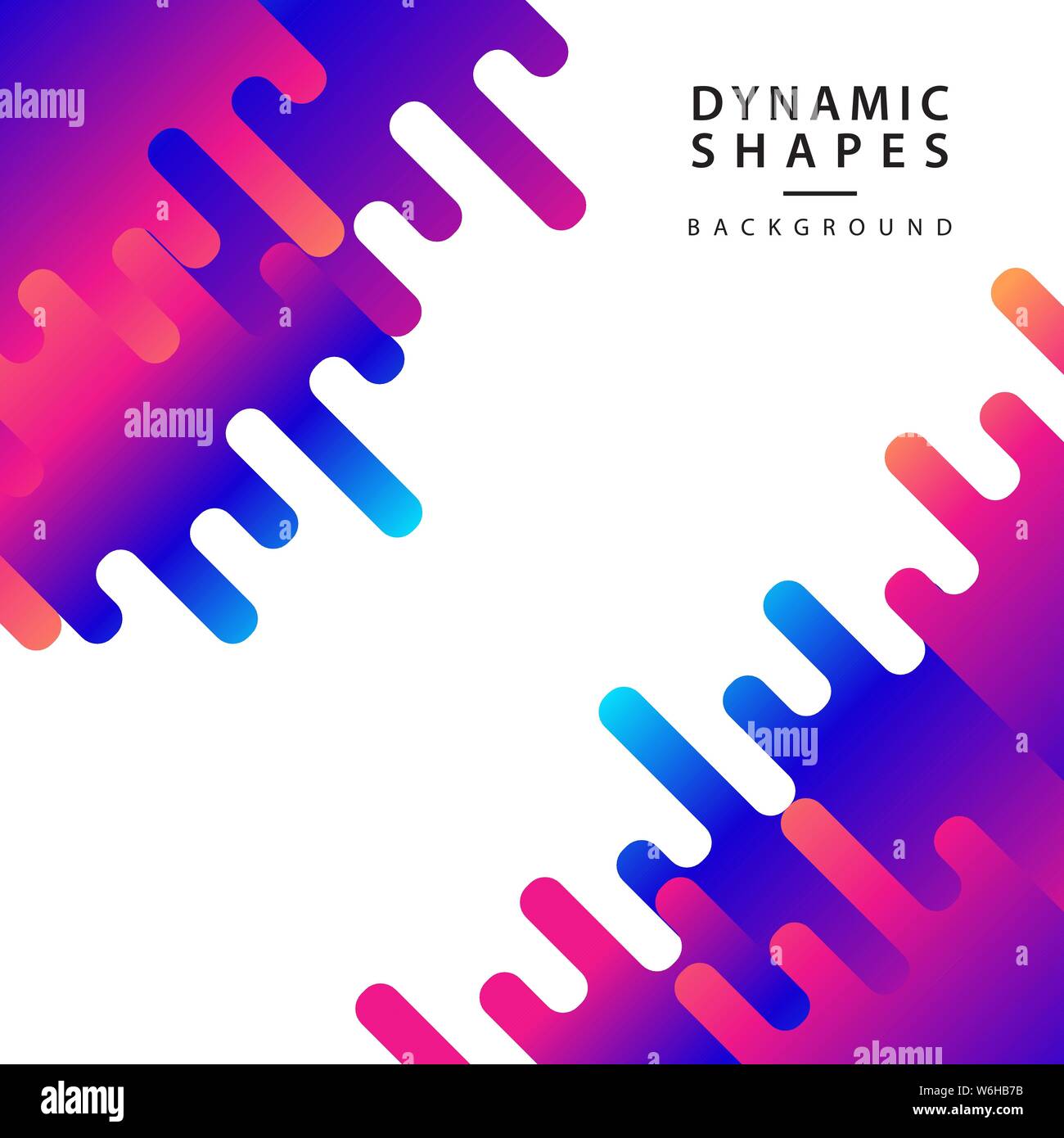 Modern Abstract dynamic shapes rounded lines background with Colorful ...