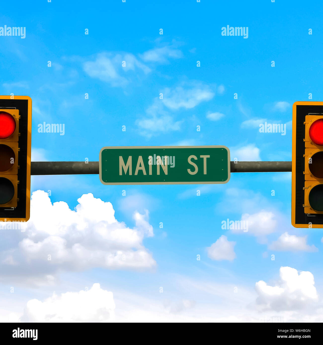 Pole mounted warning sign hi-res stock photography and images - Alamy