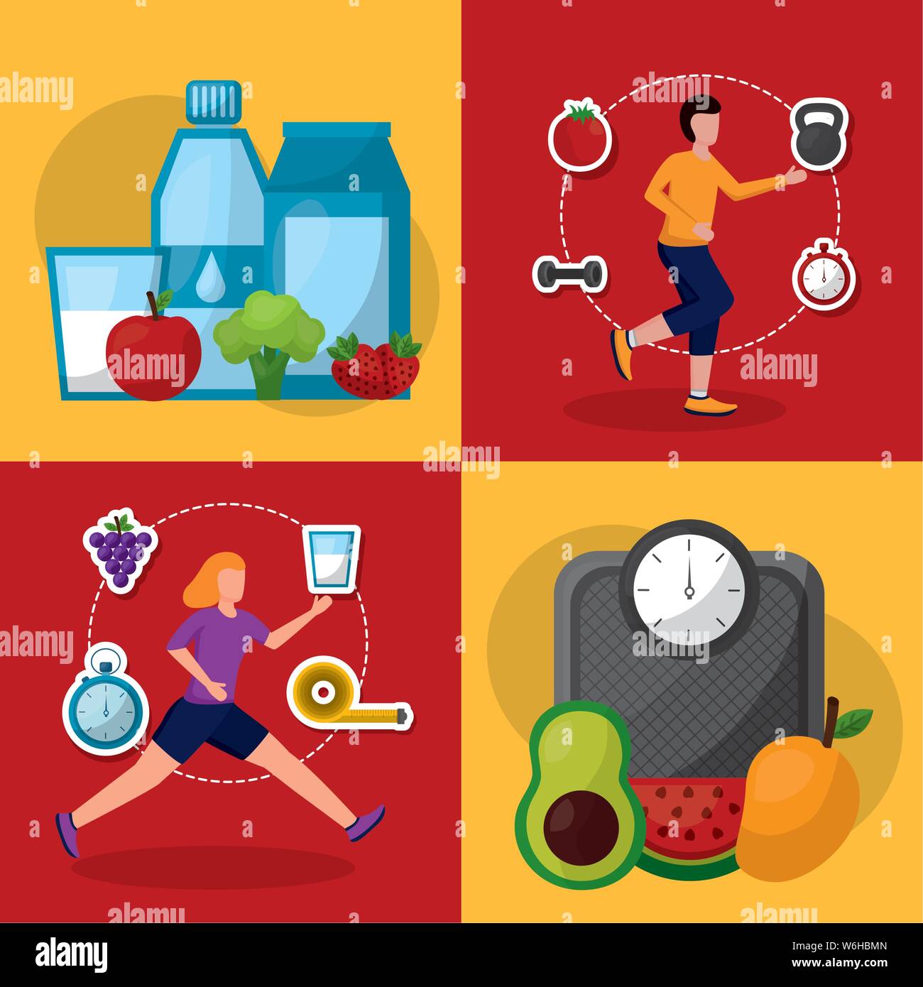 People healthy lifestyle vector design Stock Vector Image & Art - Alamy