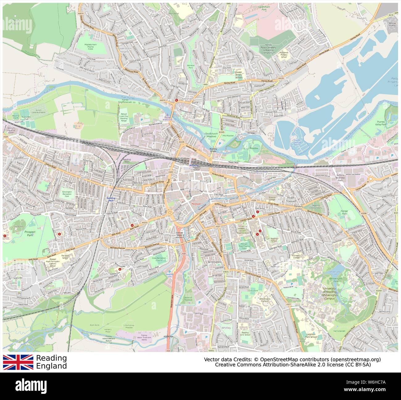 Poole map Stock Vector Images - Alamy