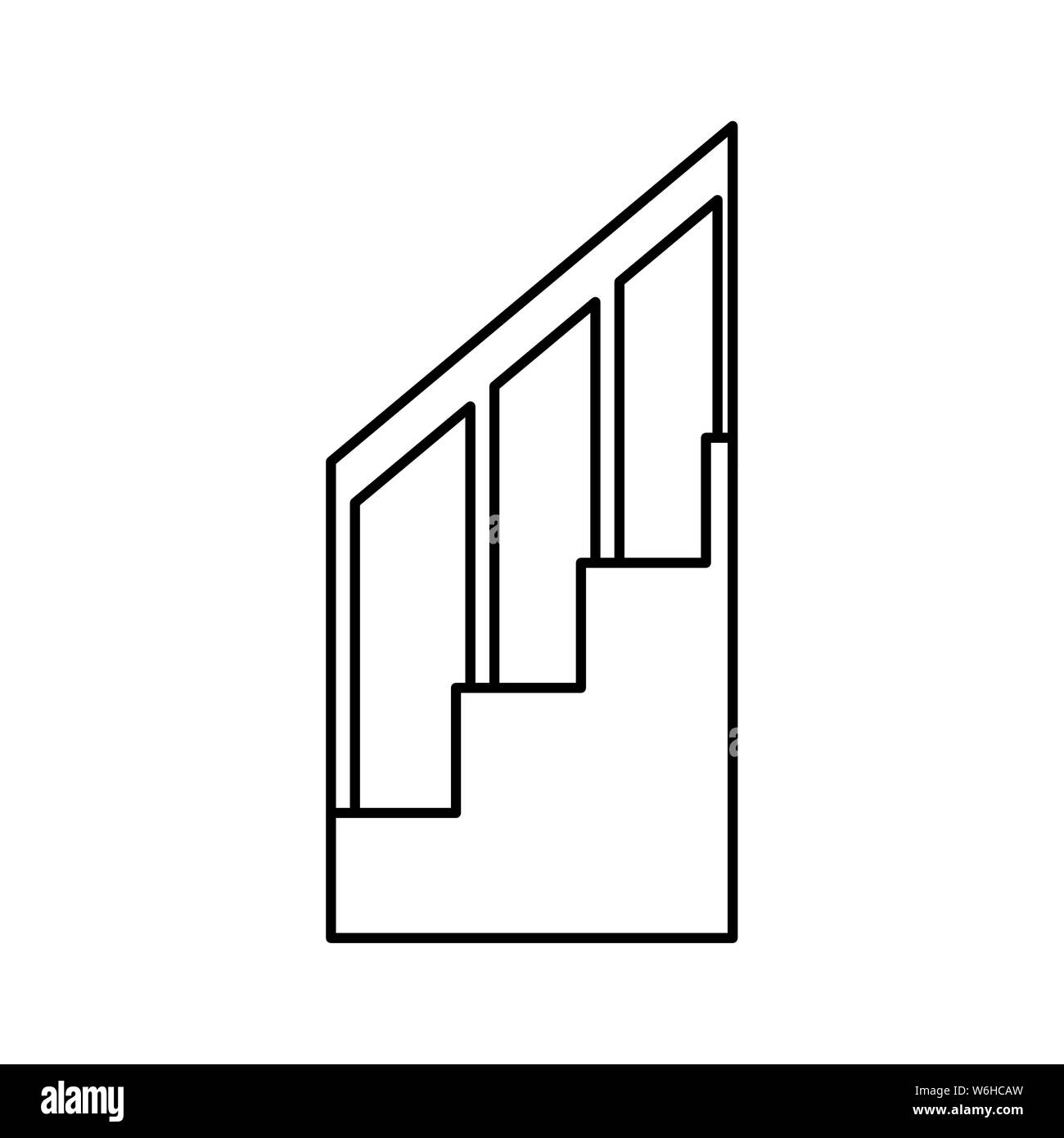 Modern iron stairs Stock Vector Images - Alamy