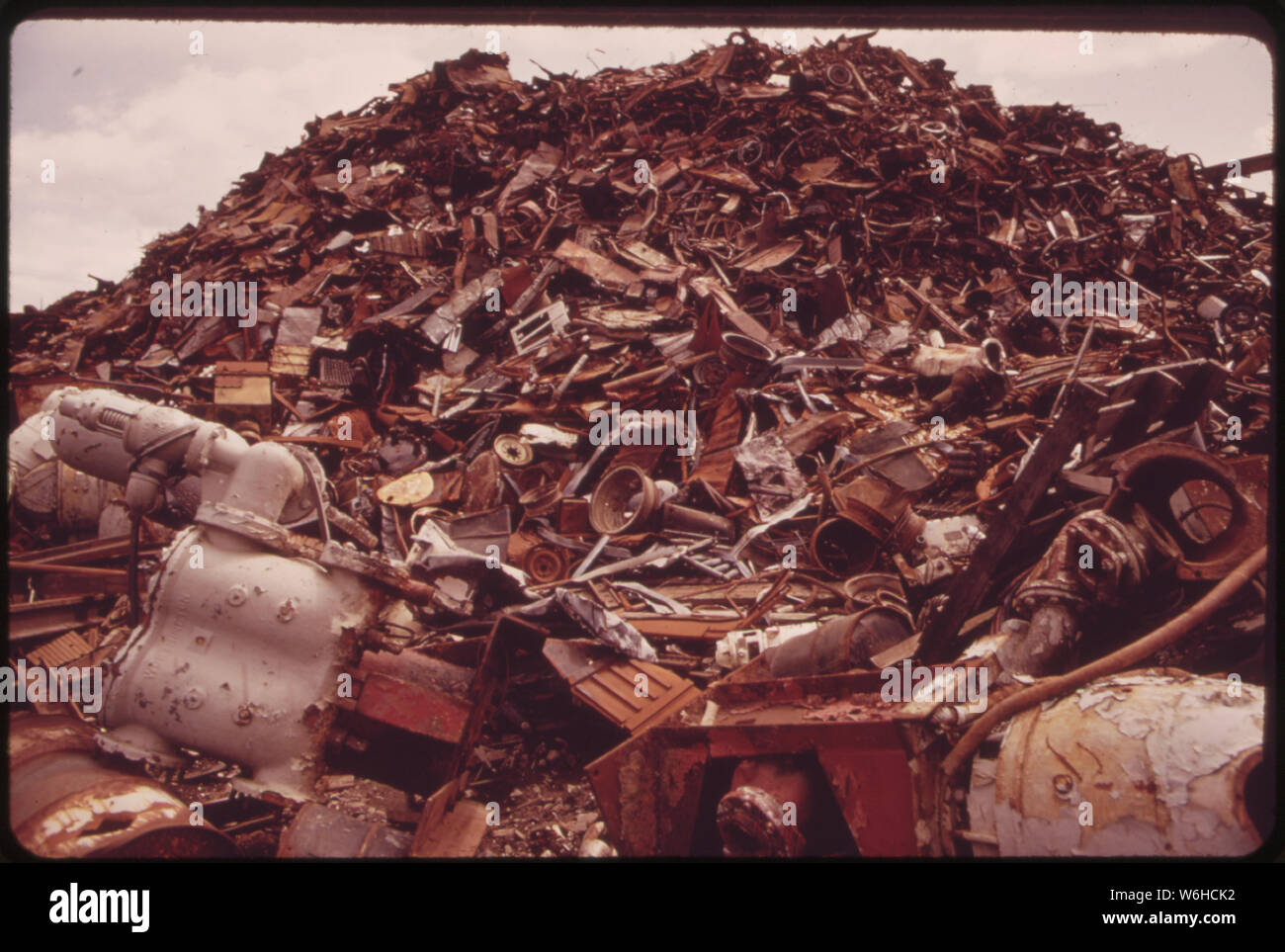 HEAP OF SCRAP METAL AT THE AMERICAN SHIP DISMANTLING DIVISION ON THE ...