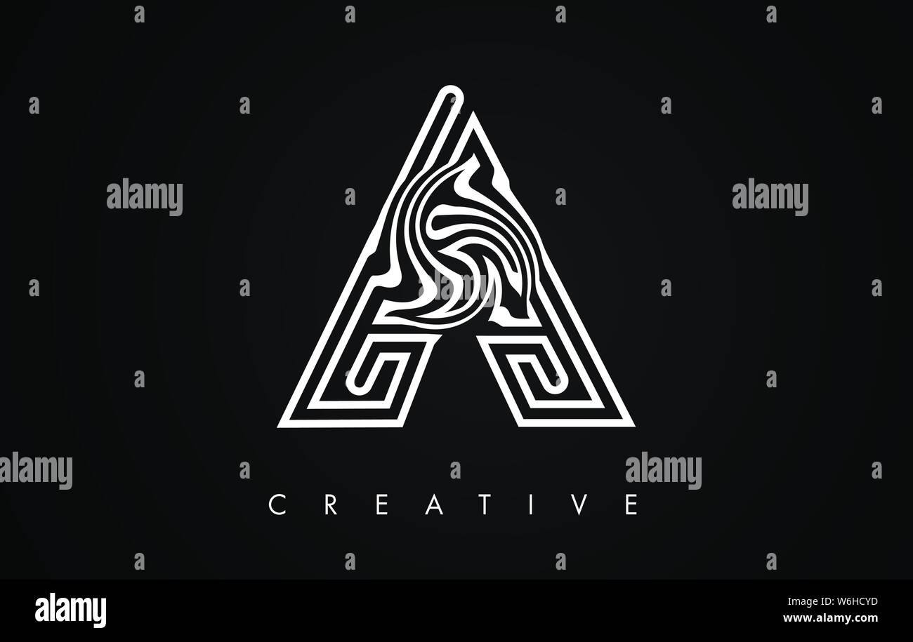 A Letter Modern Trendy Design Logo. Letter A Icon Logo with Monogram ...