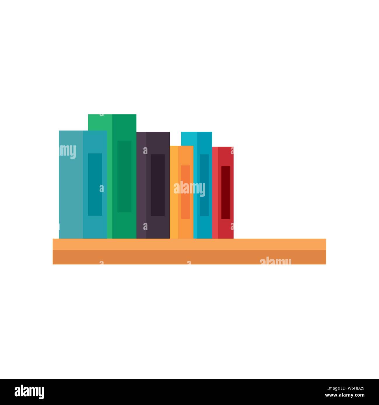 Library shelving books Stock Vector Images - Alamy
