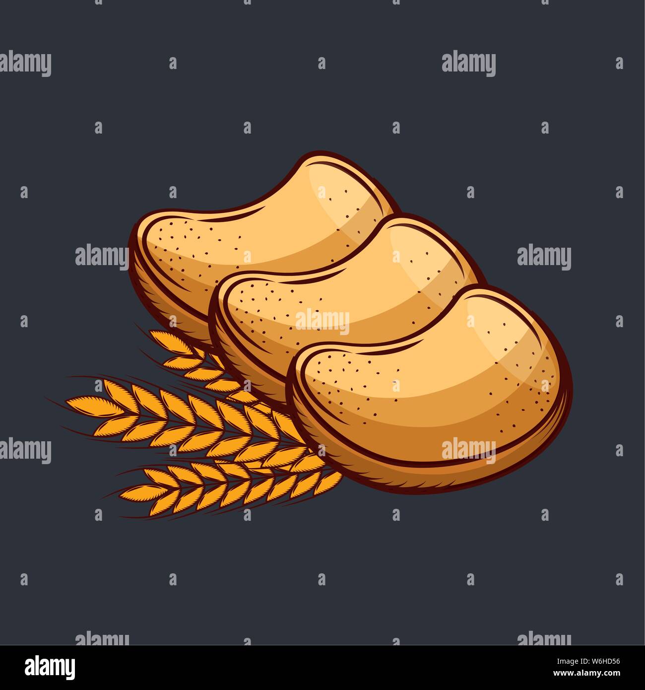 Toast bread of bakery vector design Stock Vector Image & Art - Alamy