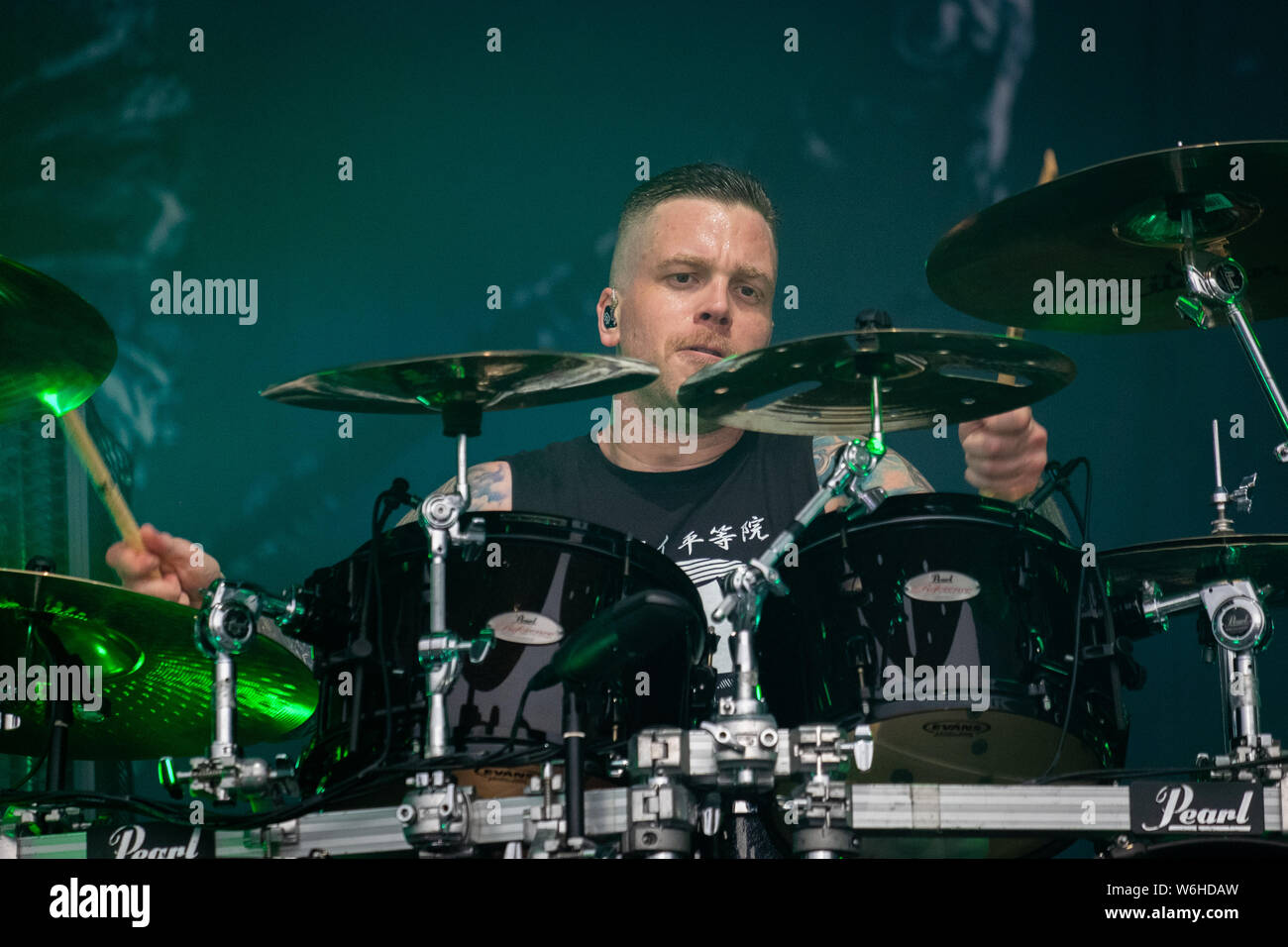In flames drummer hi-res stock photography and images - Alamy