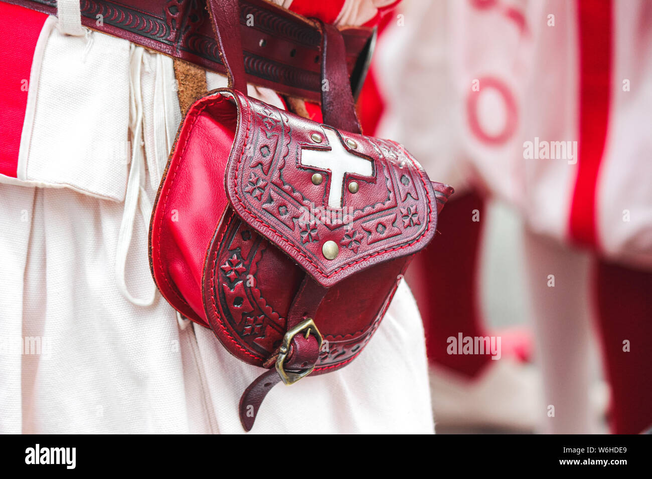 Traditional parade on Swiss National Day. National holiday of ...