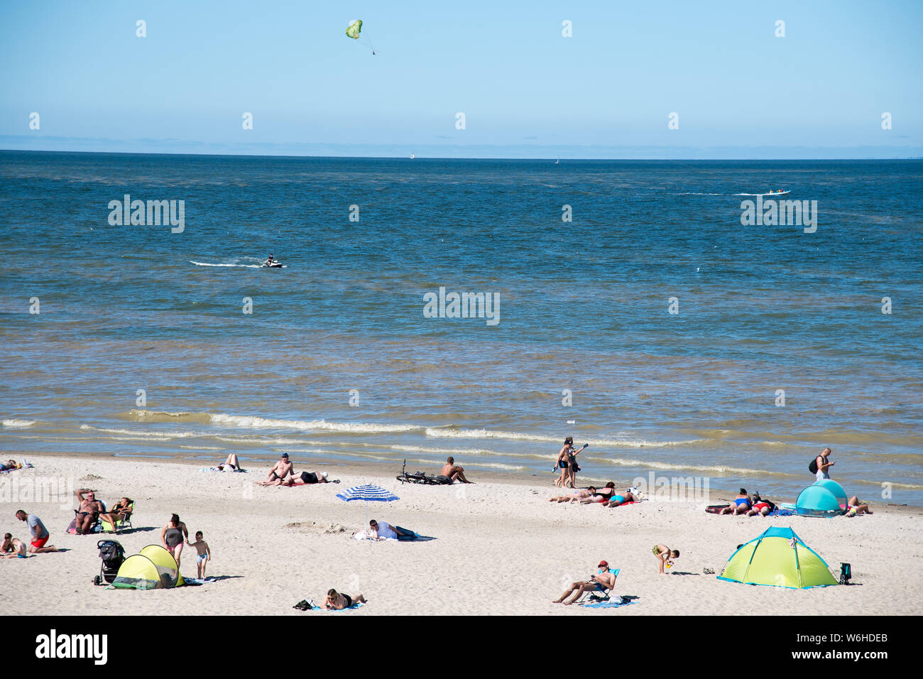Gdansk beach is closed because of Cyanobacteria bloom during the last ...