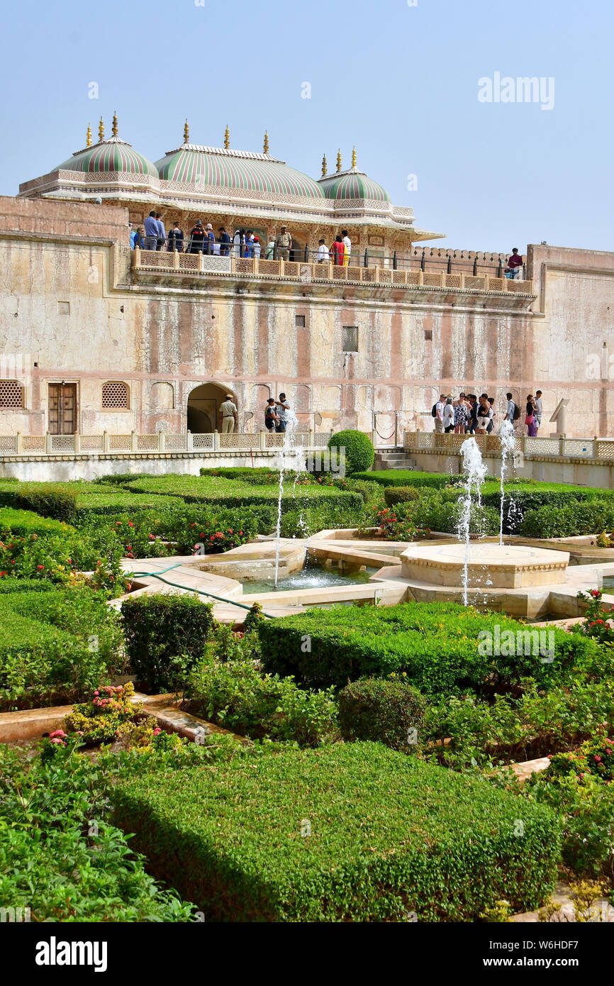 Aram Bagh, the pleasure garden, Amer Fort, Amer, India, Asia, UNESCO ...