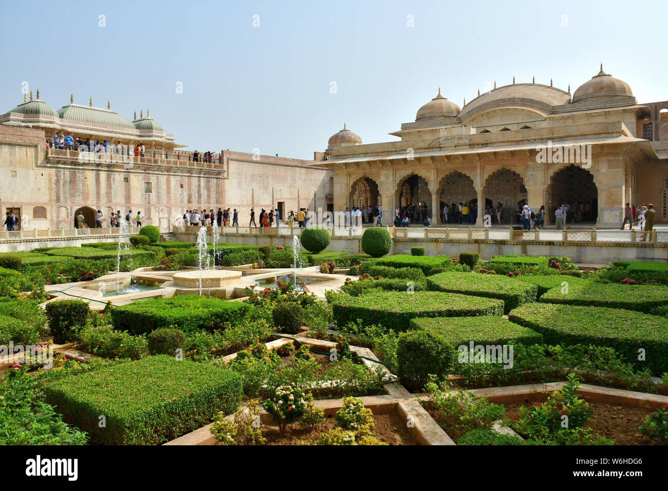 Aram Bagh, the pleasure garden, Amer Fort, Amer, India, Asia, UNESCO ...