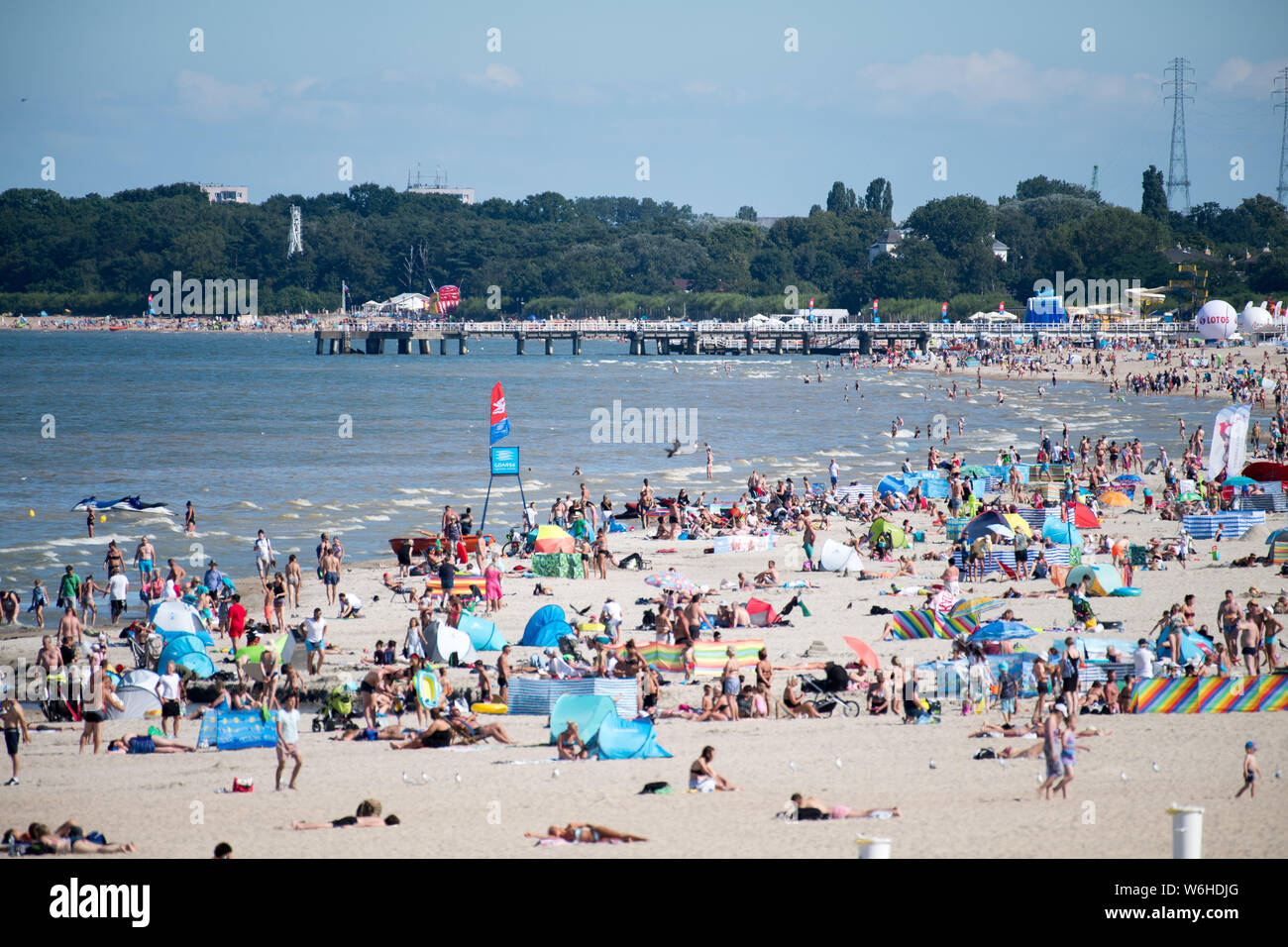 Gdansk beach is closed because of Cyanobacteria bloom during the last ...