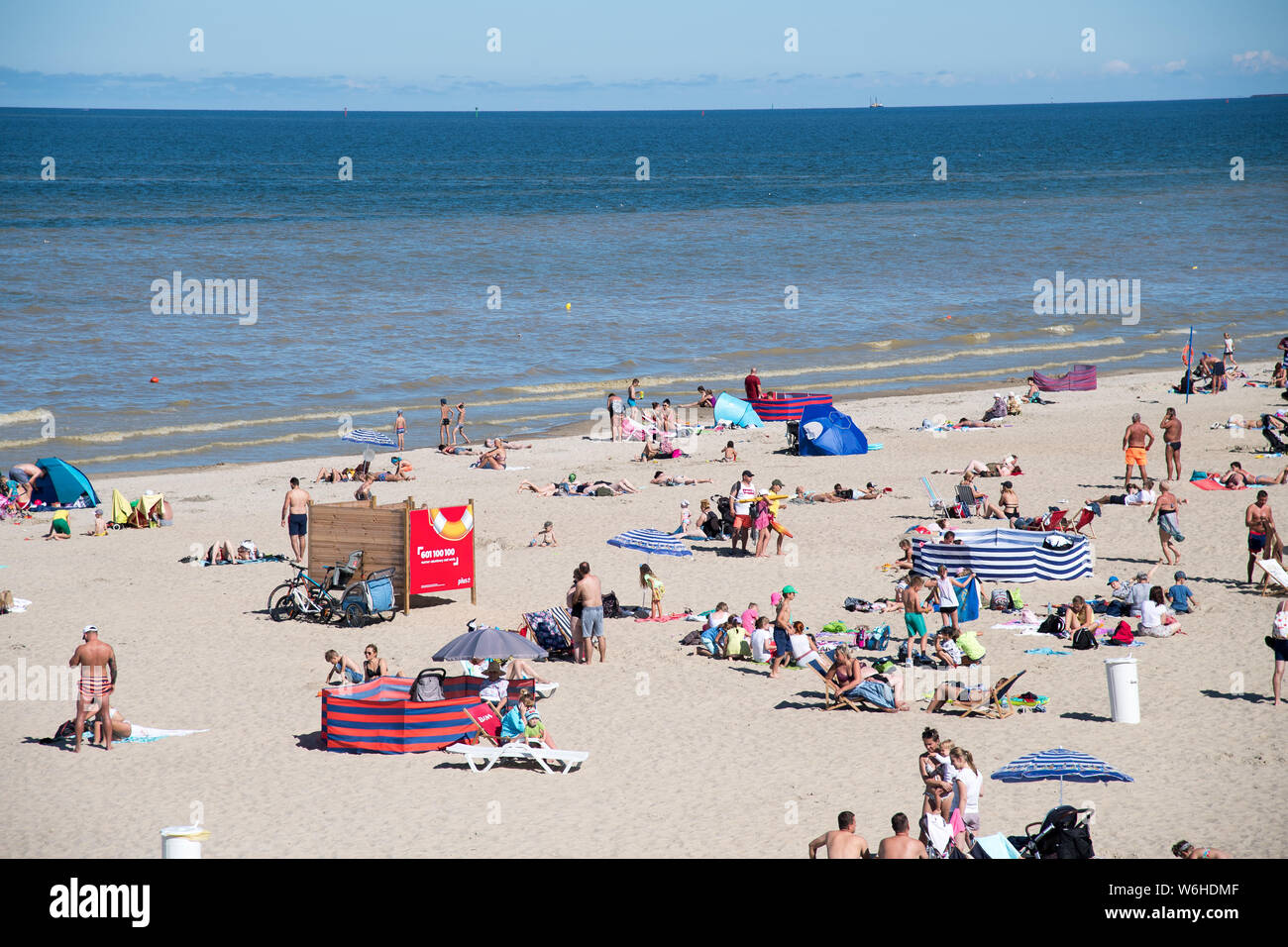 Gdansk beach is closed because of Cyanobacteria bloom during the last ...