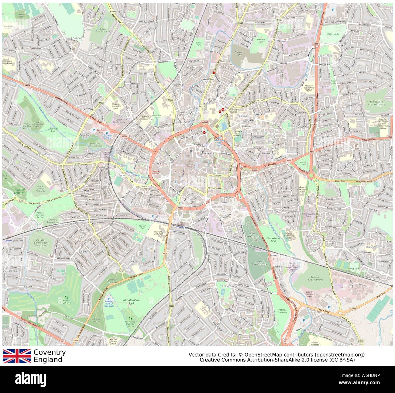 Coventry Map High Resolution Stock Photography and Images - Alamy