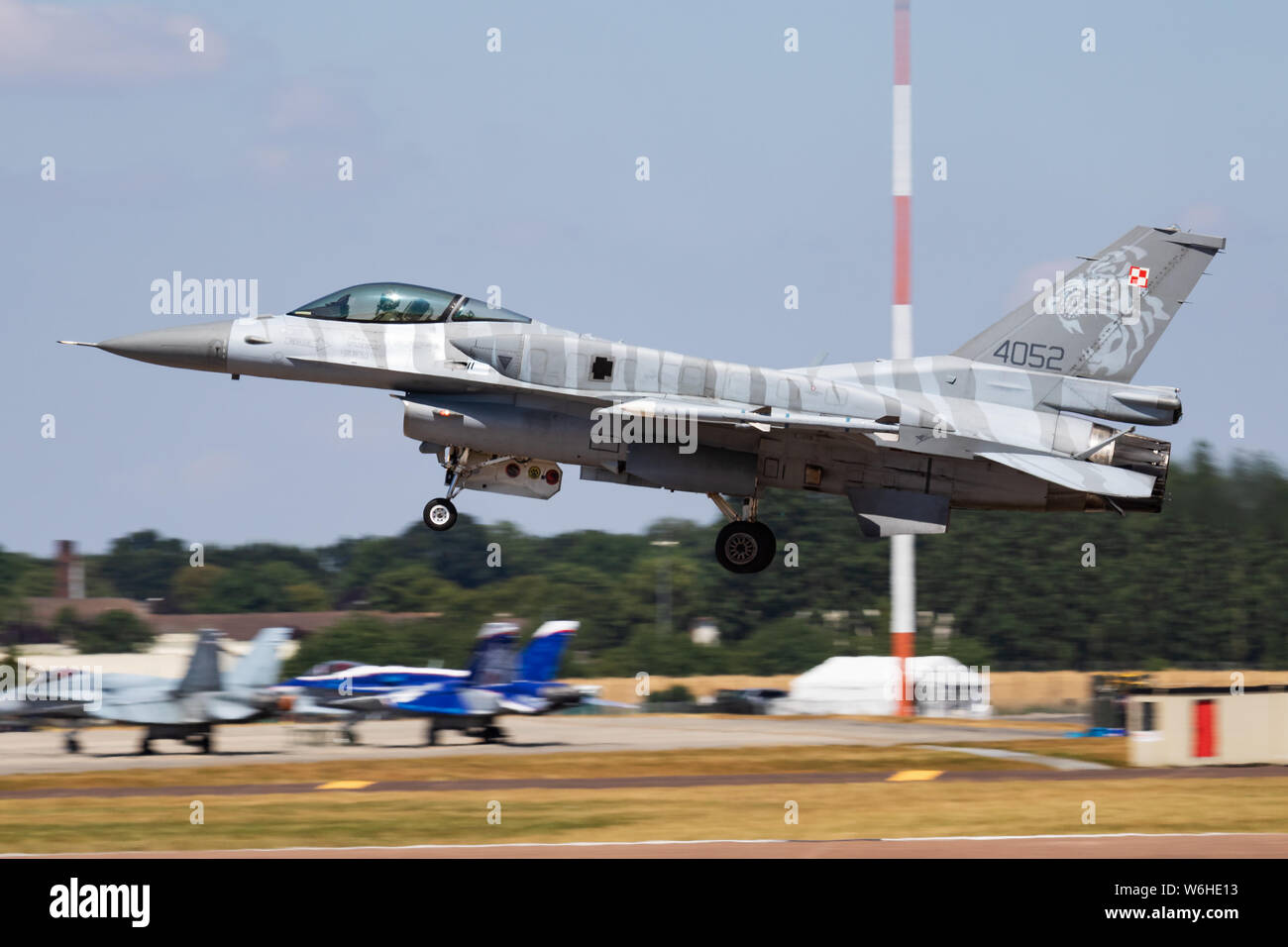 FAIRFORD / UNITED KINGDOM - JULY 11, 2018: Polish Air Force Tiger Demo ...