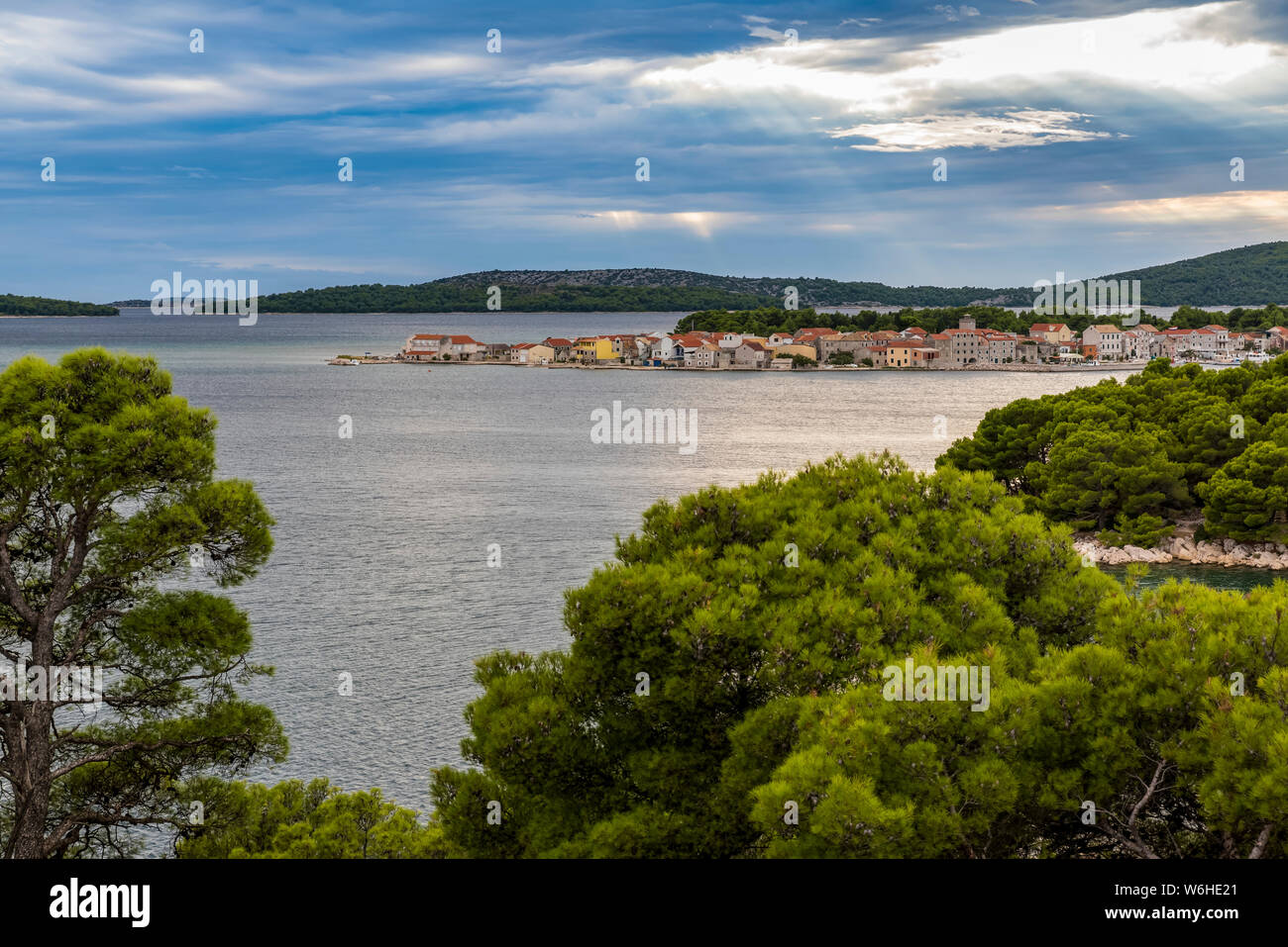 Krapanj Island, one of the smallest inhabited islands of the Adriatic ...