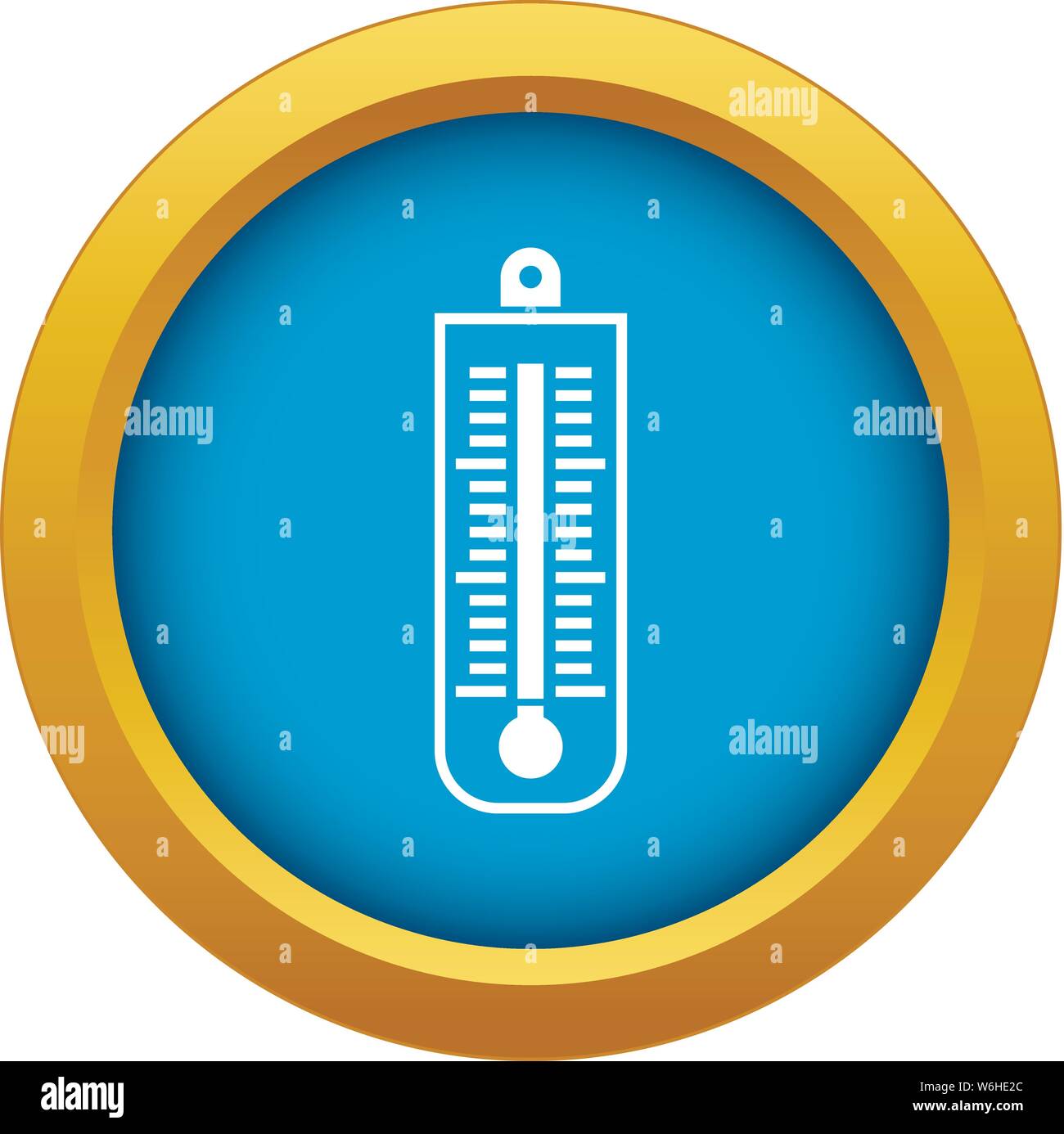 Thermometer icon blue vector isolated Stock Vector Image & Art - Alamy