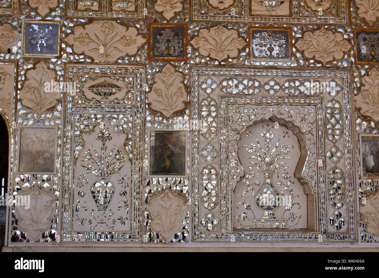 Sheesh Mahal, Mirror Palace, Amer Fort, Amer, India, Asia, UNESCO World ...