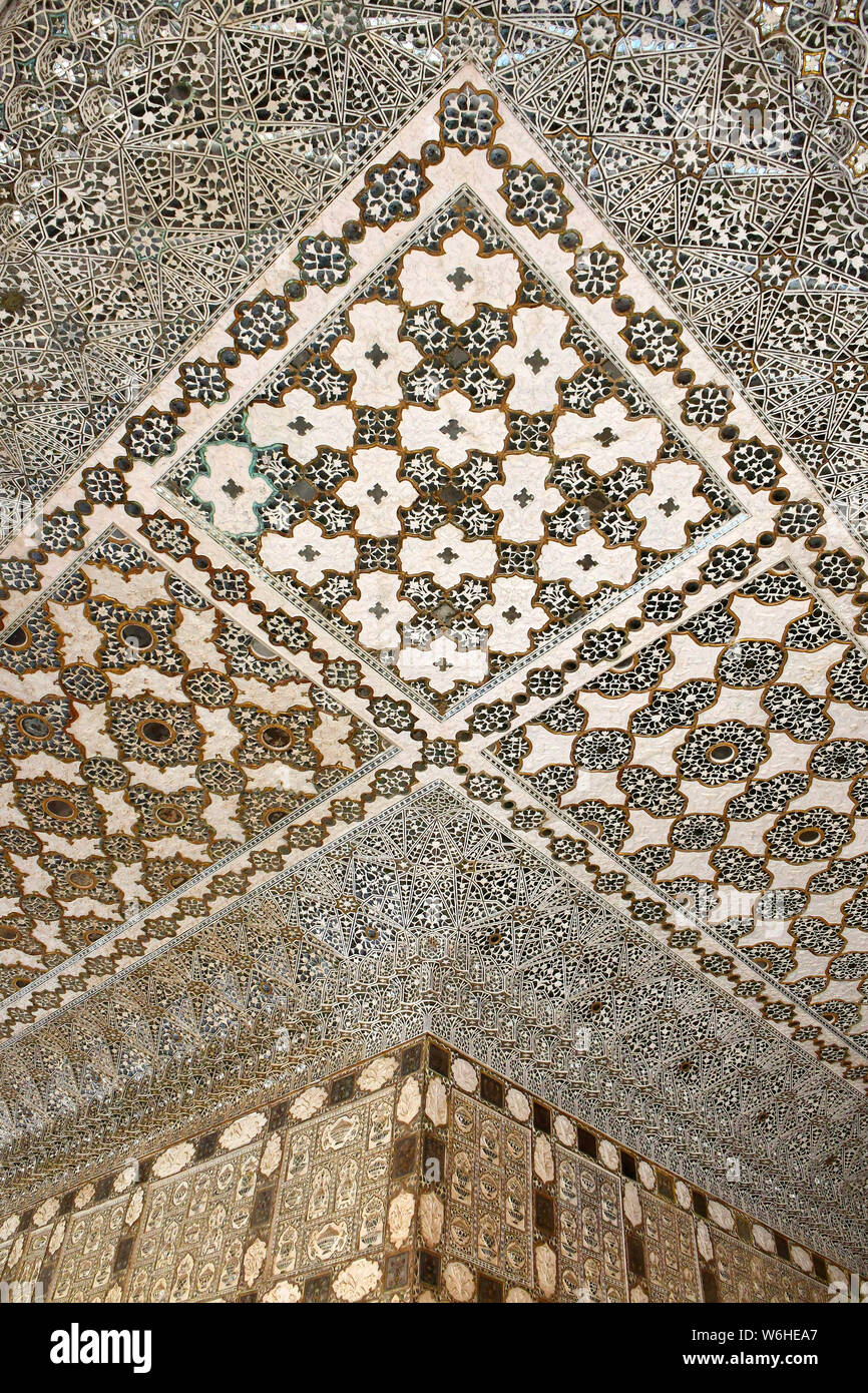 Sheesh Mahal, Mirror Palace, Amer Fort, Amer, India, Asia, UNESCO World ...