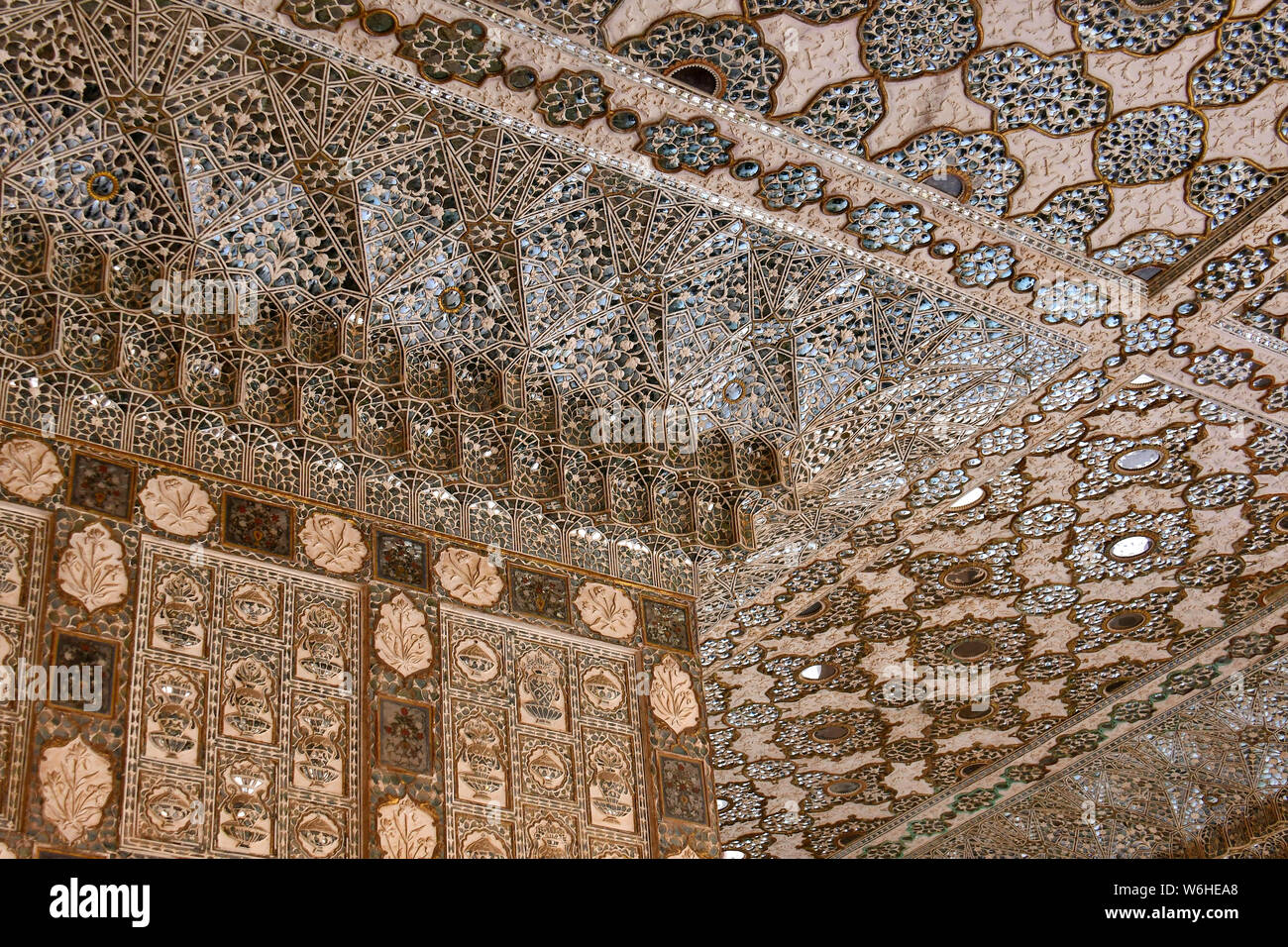 Sheesh Mahal, Mirror Palace, Amer Fort, Amer, India, Asia, UNESCO World ...