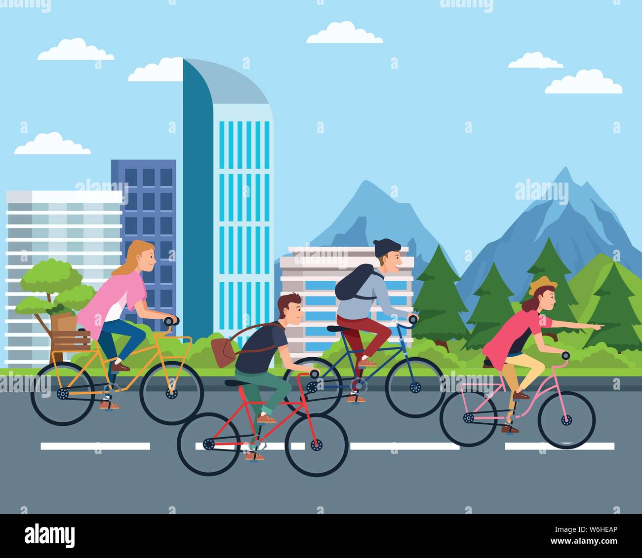 City transportation and mobility cartoons Stock Vector Image & Art - Alamy