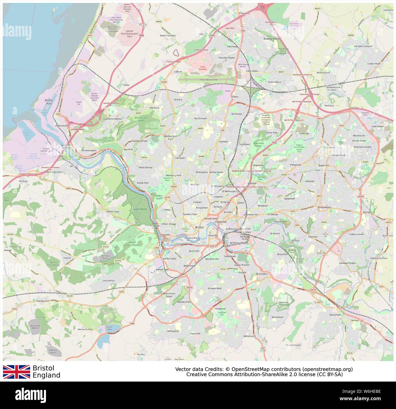 Bristol Map High Resolution Stock Photography and Images - Alamy