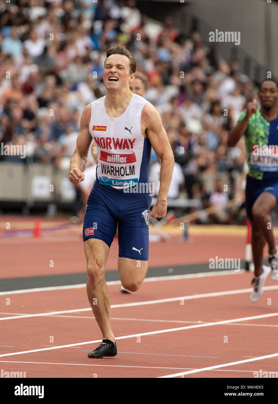 Mens 400m Hurdles-Muller Anniversary Games 2019 Stock Photo - Alamy