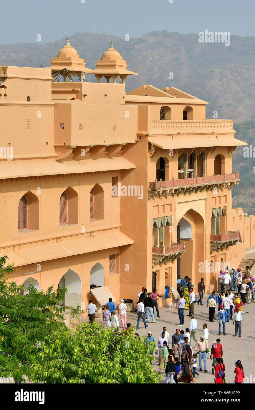 Amer Fort, Amer, India, Asia, UNESCO World Heritage Site Stock Photo ...