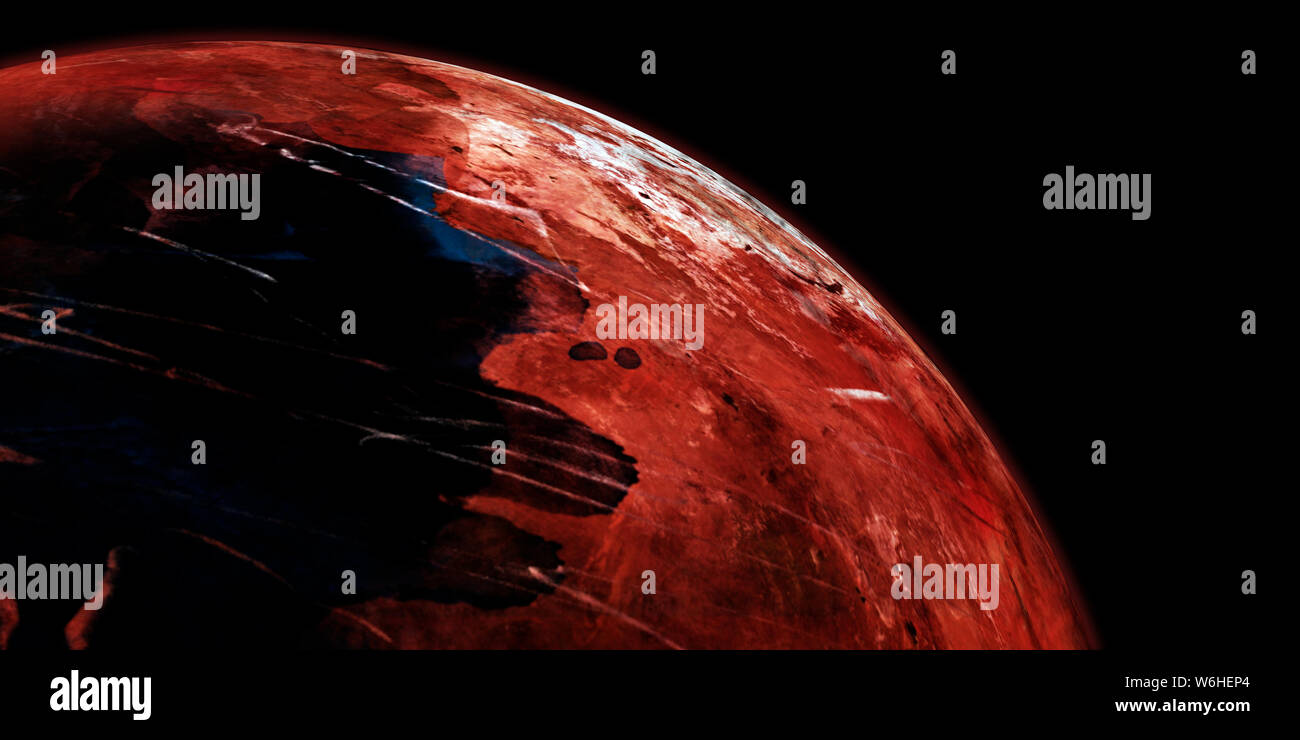 Terraforming Mars like Planet. Extremely detailed and realistic high ...