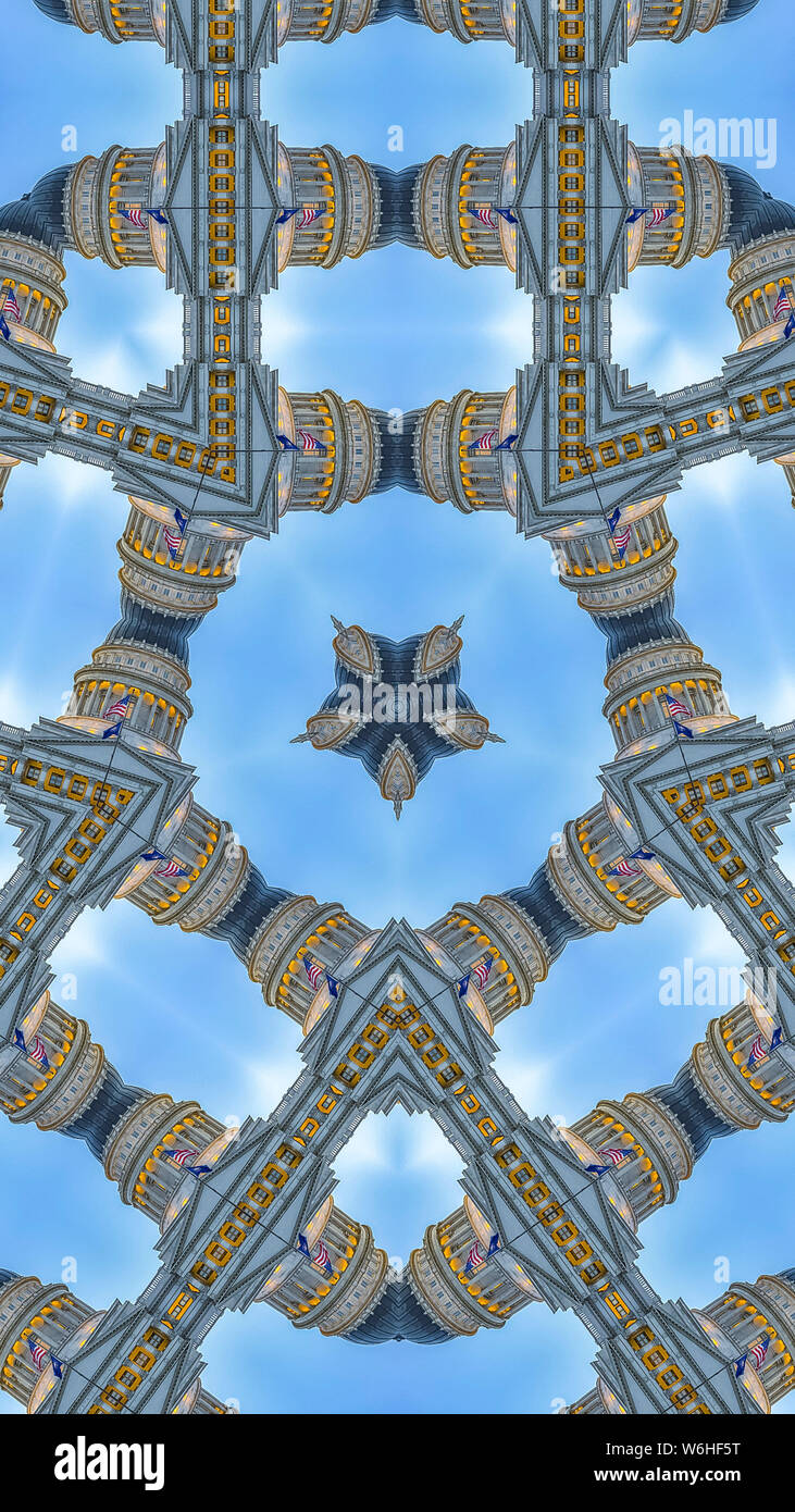 Vertical Strange grid made from Utah Capital building Stock Photo - Alamy