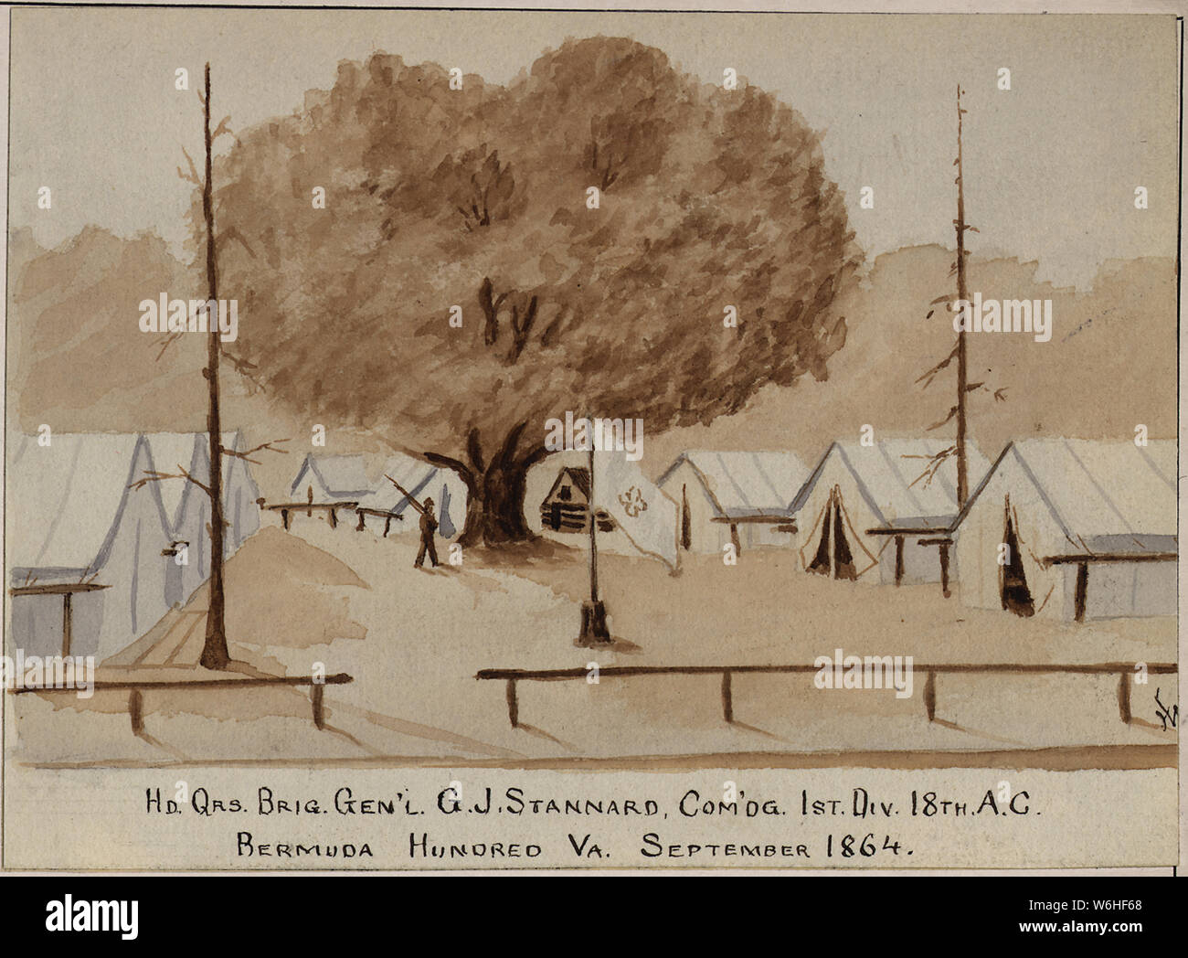 Headquarters of Brig. General Stannard, Commanding 1st Division, 18th ...