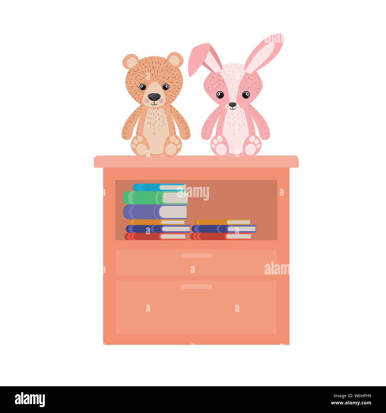 Teddy bear and rabbit design Stock Vector Image & Art - Alamy