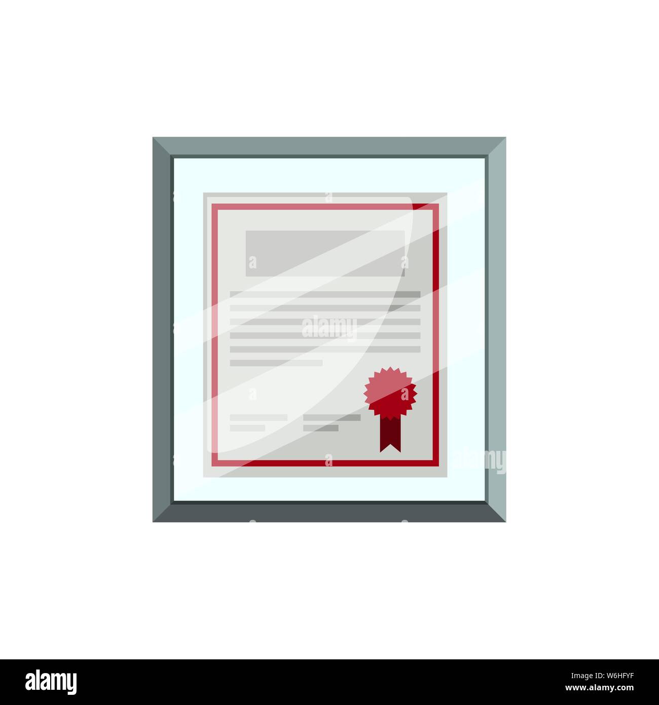 Isolated certificate paper with seal stamp design Stock Vector Image ...