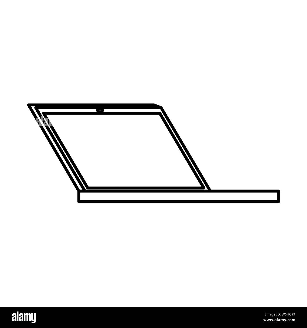 laptop computer portable device icon Stock Vector Image & Art - Alamy