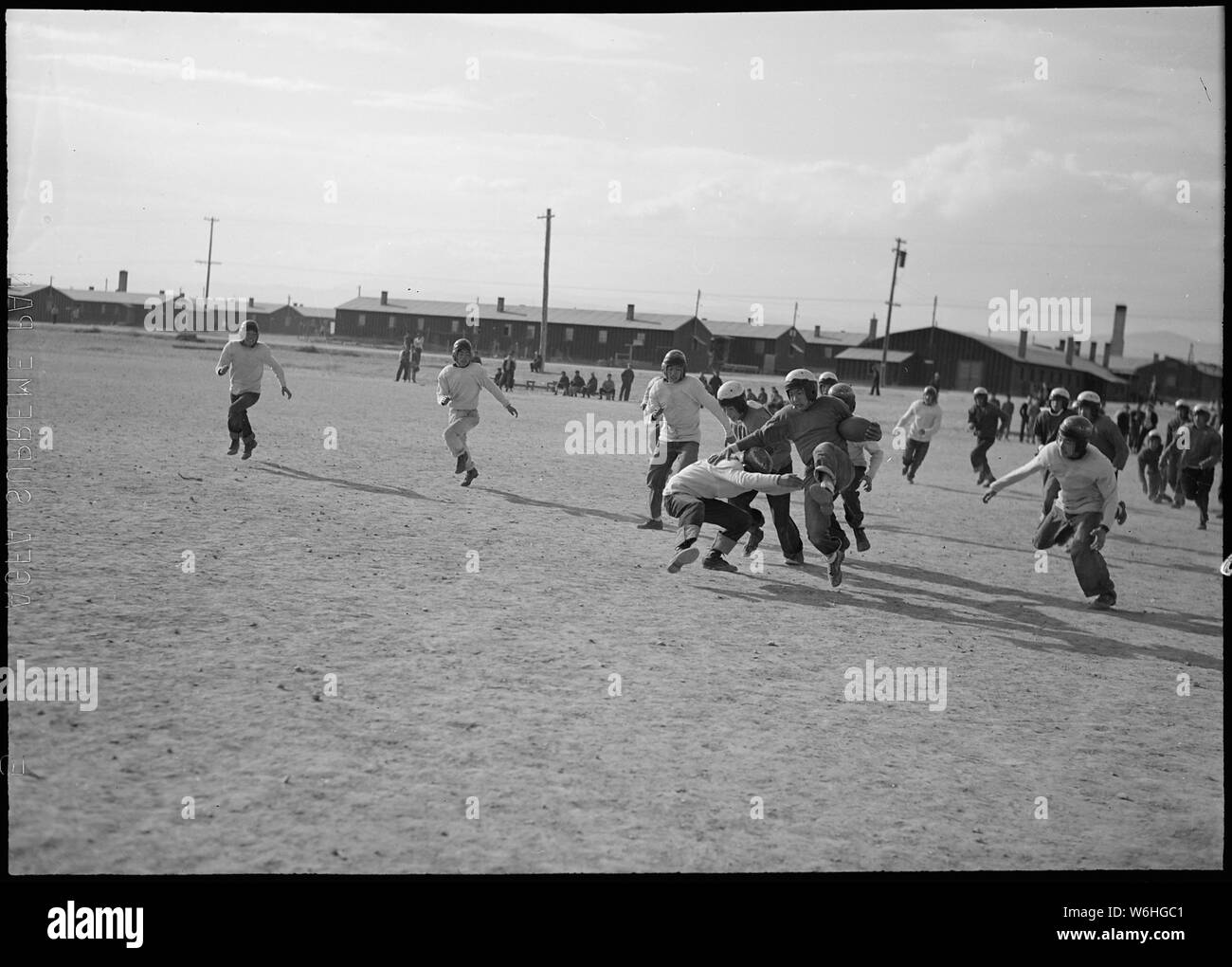 Heart Mountain Relocation Center, Heart Mountain, Wyoming. Real action ...