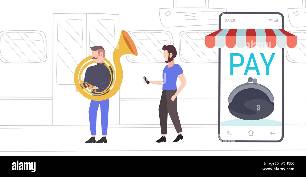 Man playing tuba player Stock Vector Images - Alamy