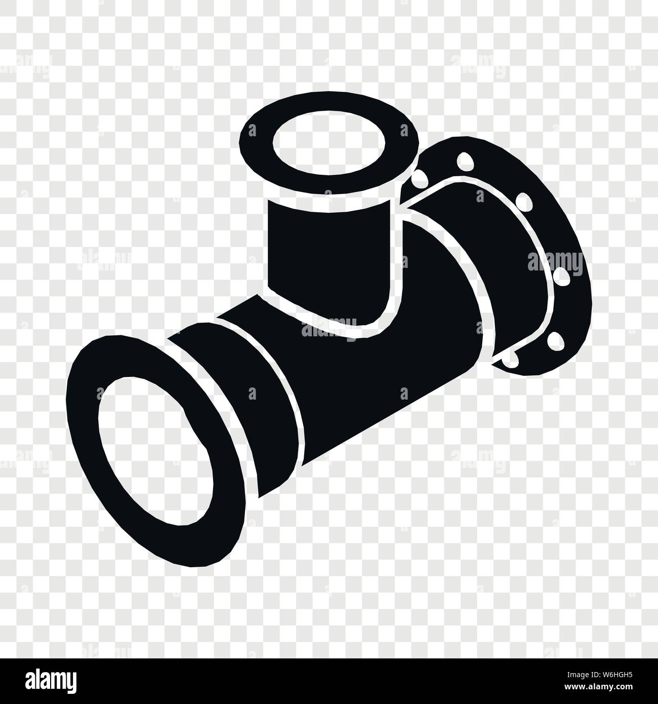 Tee pipe icon, simple black style Stock Vector Image & Art - Alamy