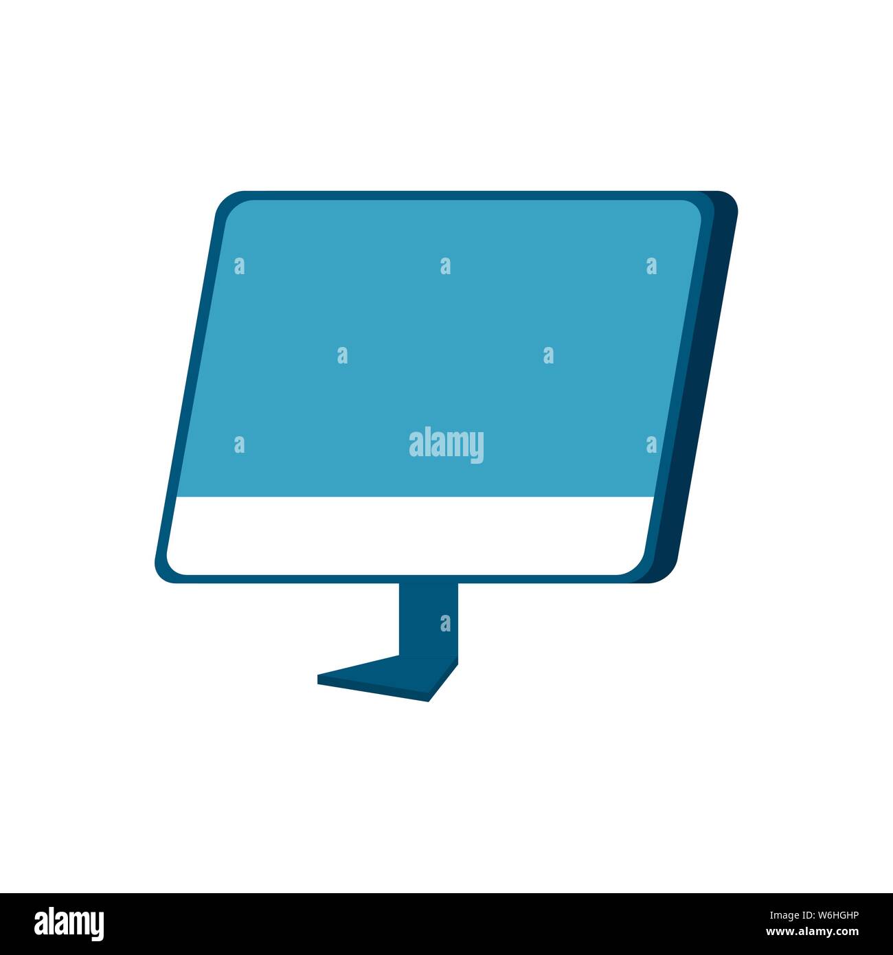 computer desktop device isolated icon Stock Vector Image & Art - Alamy